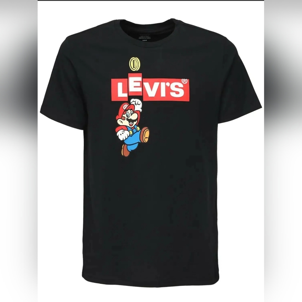 Levi's X Super Mario Boxtab Logo T-Shirt - Gem